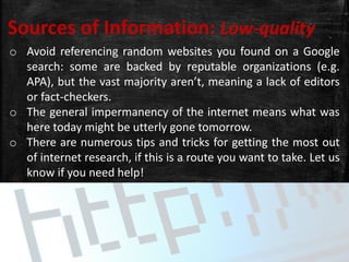 Research Project Orientation | PDF