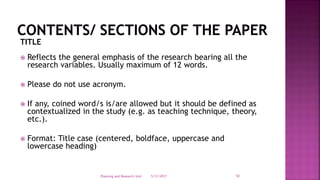 Research Orientation of DepEd Baguio Division Action Research Format | PPSX