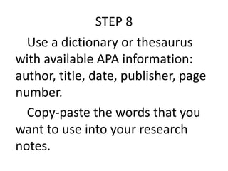 Research or Proposal Writing - DEFINITION OF TERMS | PPSX