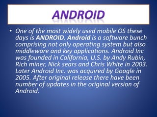 Comparison between Android and windows operating system. | PPT
