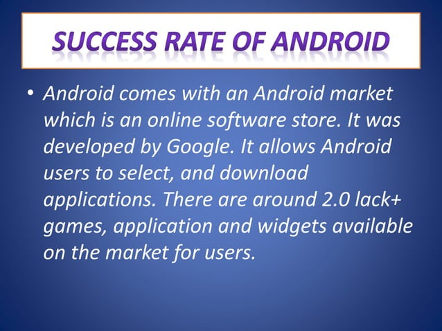 Comparison between Android and windows operating system. | PPT