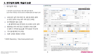 POSTECH 교원 학술실적 등록 매뉴얼 | PDF