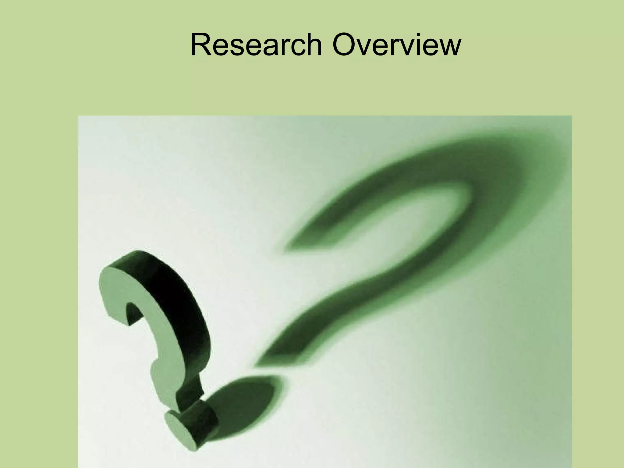 Research overview | PPT