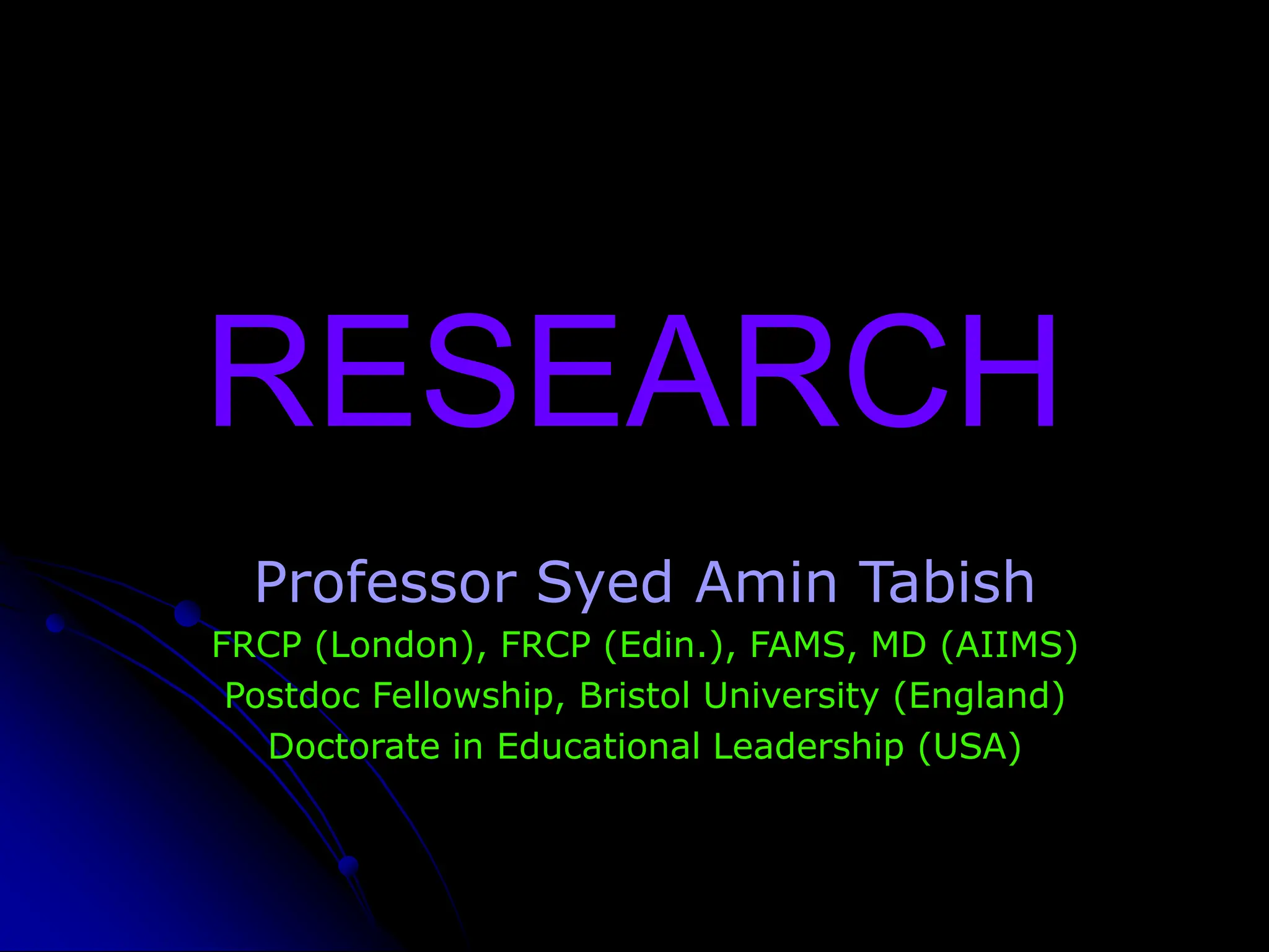 Fundamentals of Scientific Research: An Overview | PPT