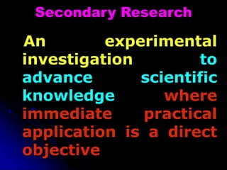 Fundamentals of Scientific Research: An Overview | PPT