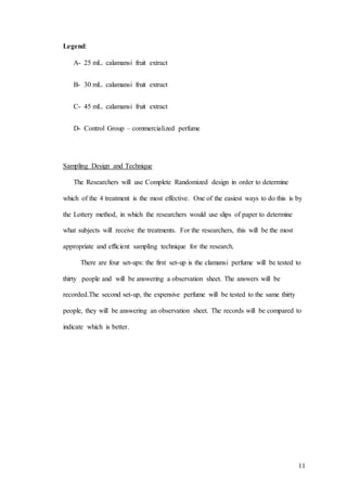 Research paper - Calamansi (Citrofortunella Microcarpa) Fruit Extract ...