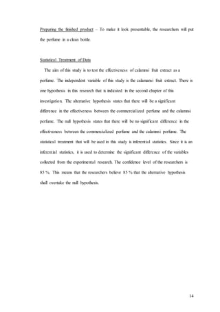Research paper - Calamansi (Citrofortunella Microcarpa) Fruit Extract ...