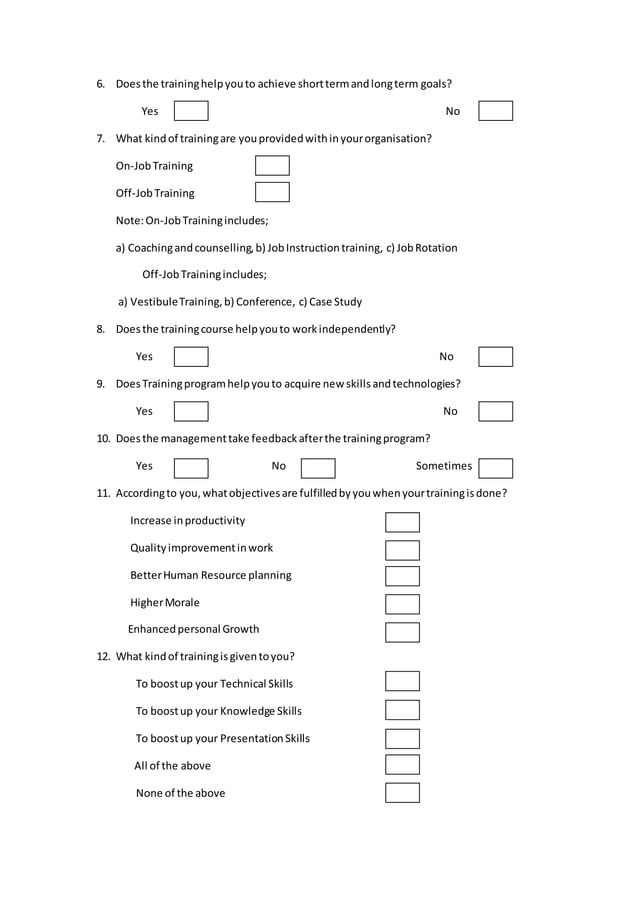 Research paper - Training and Development | DOCX