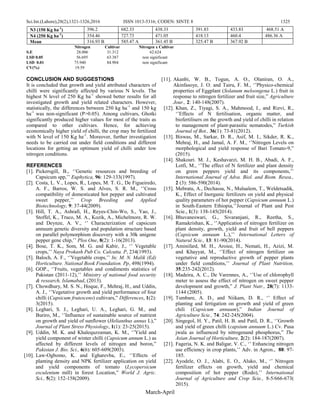 GROWTH AND PRODUCTIVITY OF CHILLI (CAPSICUM ANNUUM L.) UNDER VARIOUS ...