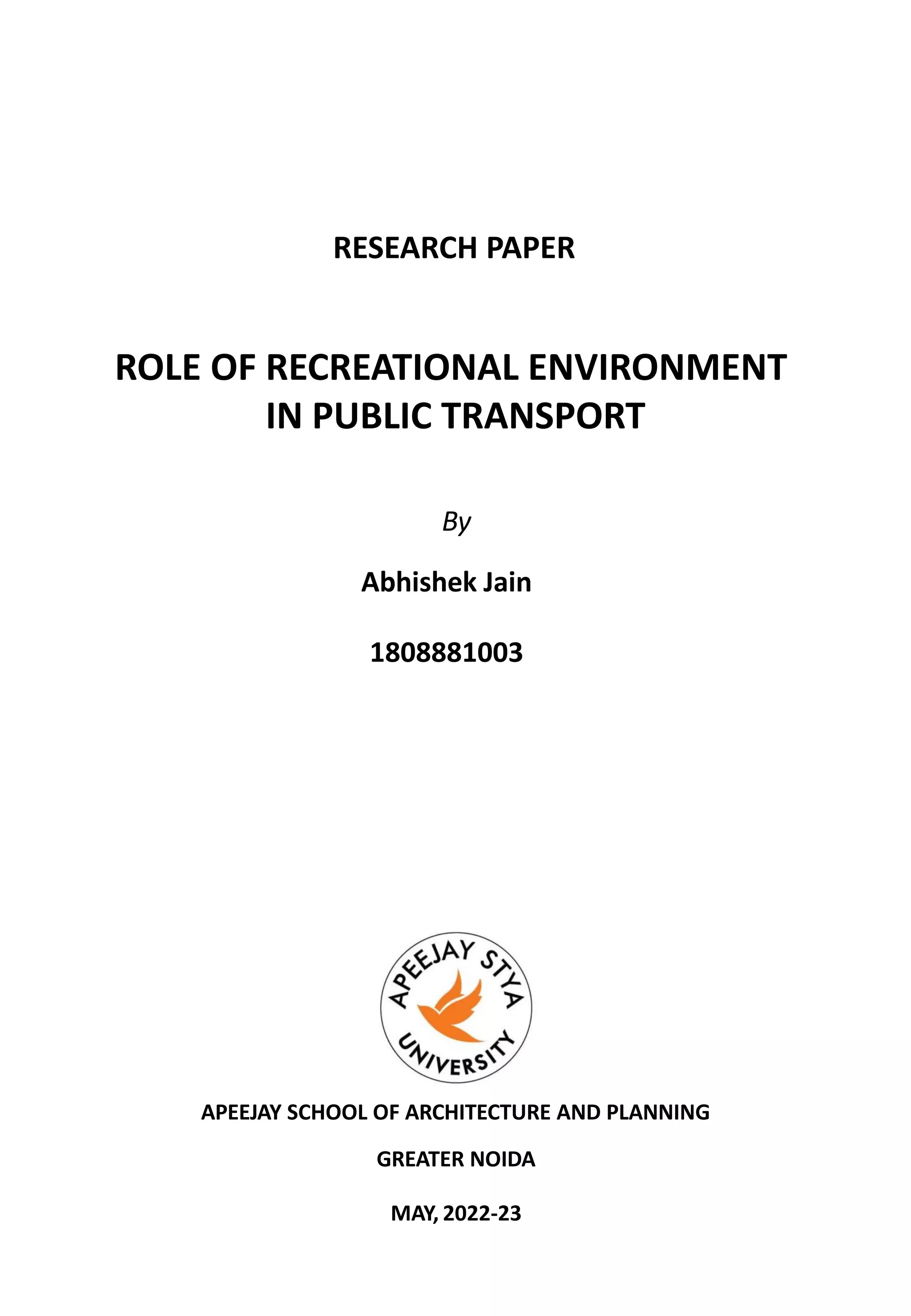 RESEARCH PAPER.pdf | Air Travel | Travel Type