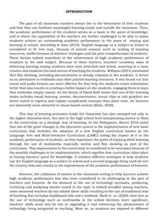 RESEARCH PAPER - Learner's Exposure to English Movies and Its ...