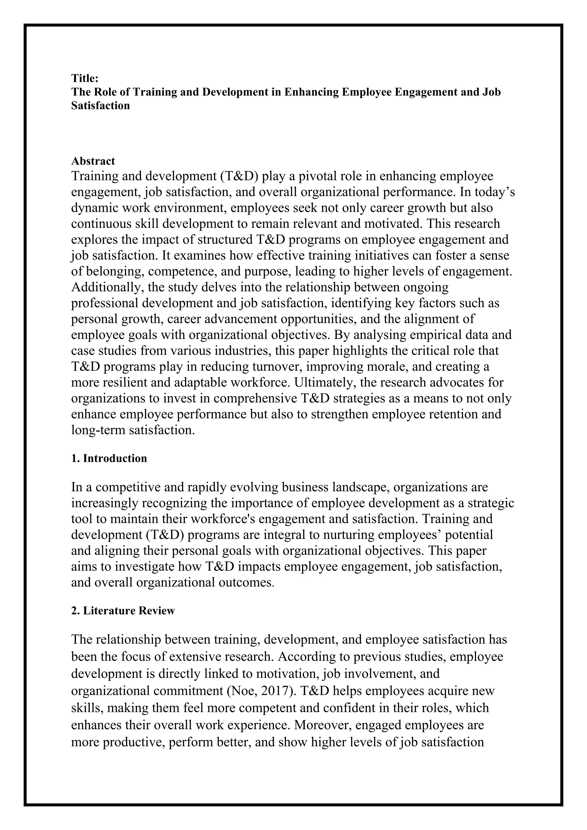Human Resource Management(Research Paper | PDF