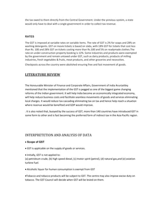 Research paper GST | PDF | Commodities | Economy