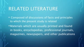 Research Paper: Review of Related Literature | PPTX