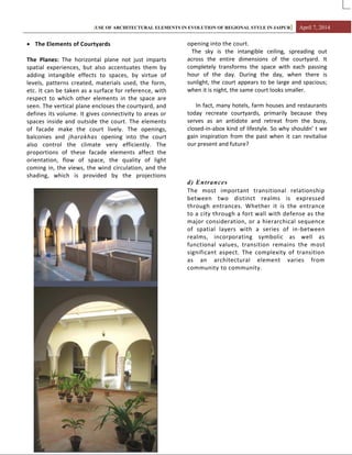 Use of Architectural Elements in Evolution of Traditional Style | PDF