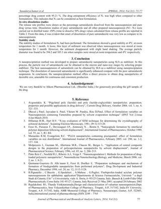 Formulation and evaluation of effect of different stabilizer at ...