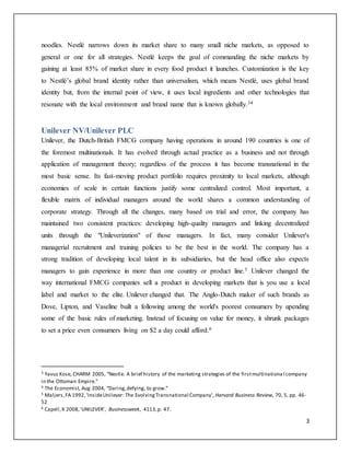 International Marketing Strategies - Research Paper | DOCX