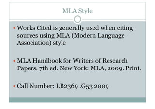 Research Paper And Citation Workshop | PDF