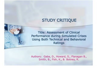 Research Paper Critical Analysis | PDF