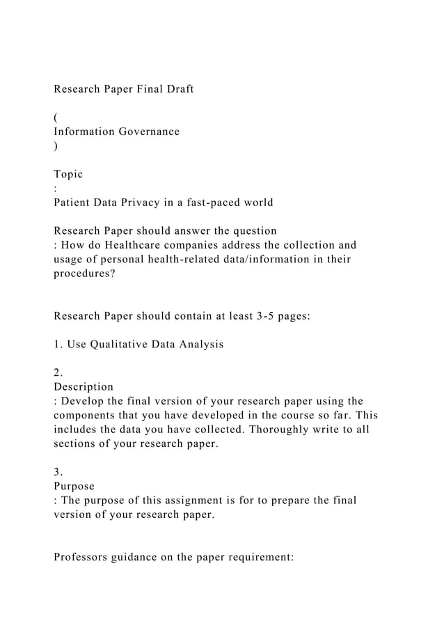 Research Paper Final Draft(Information Governance)Topi.docx