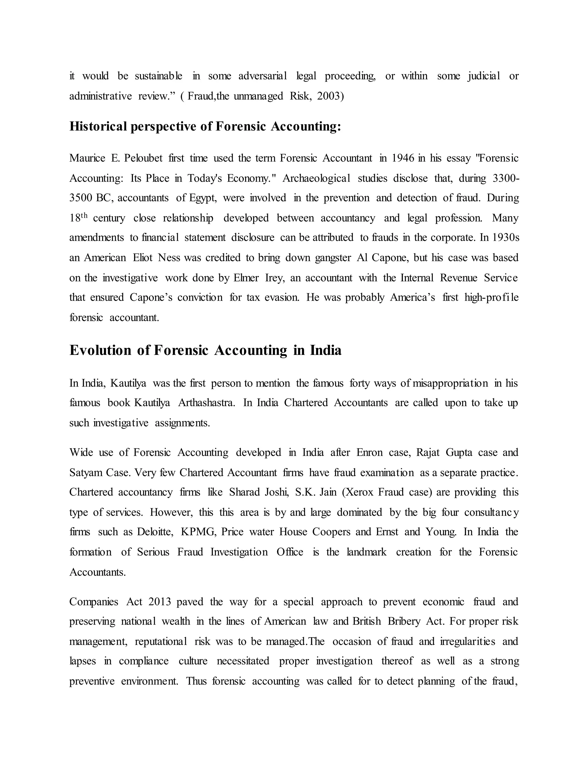 Research paper forensic accounting | DOCX