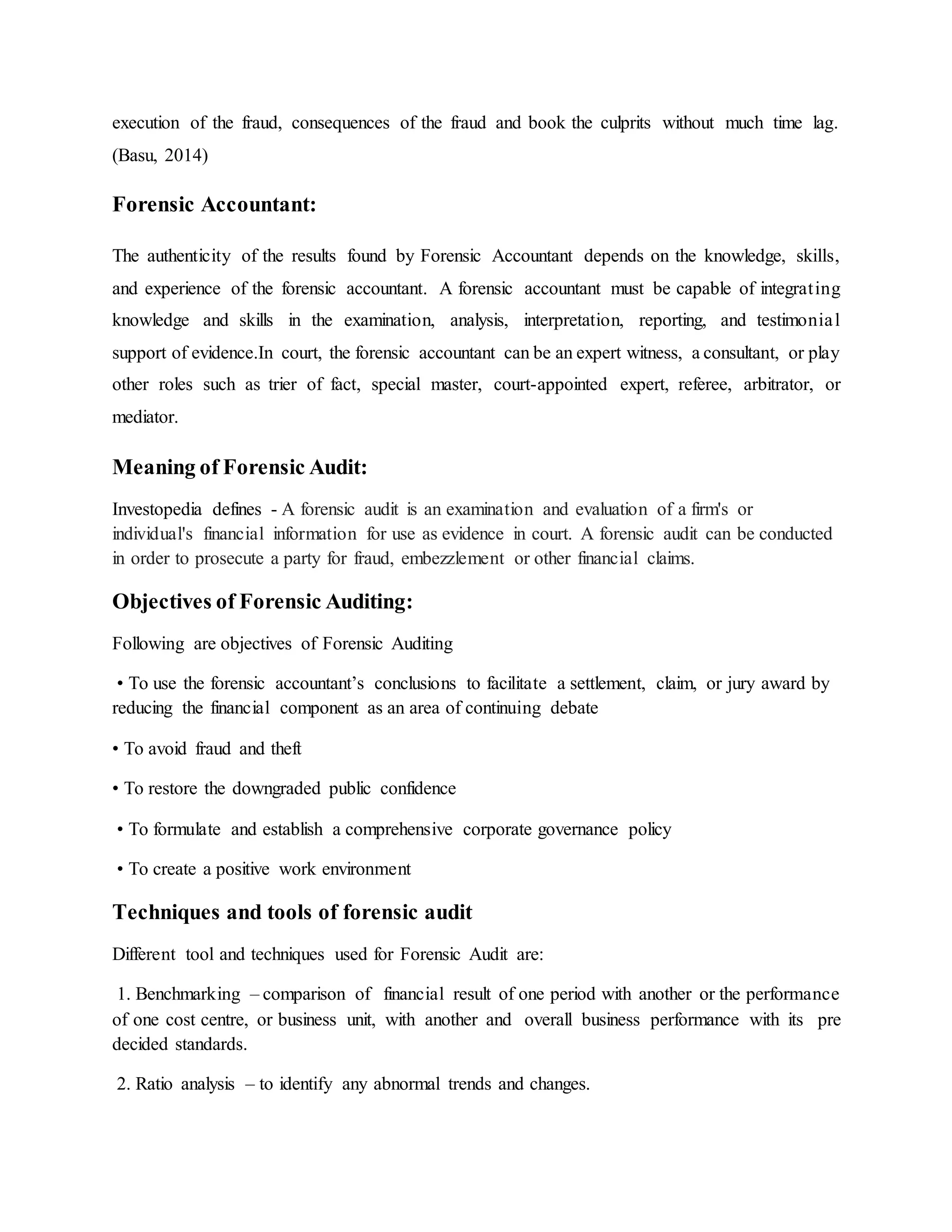 Research paper forensic accounting | DOCX