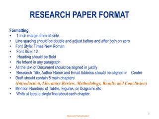 Research paper format | PPT