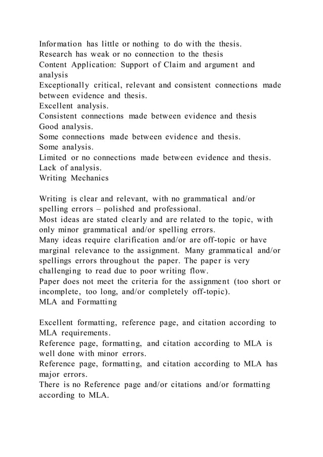 Research paper guidelines late research papers will not be accepted | PDF