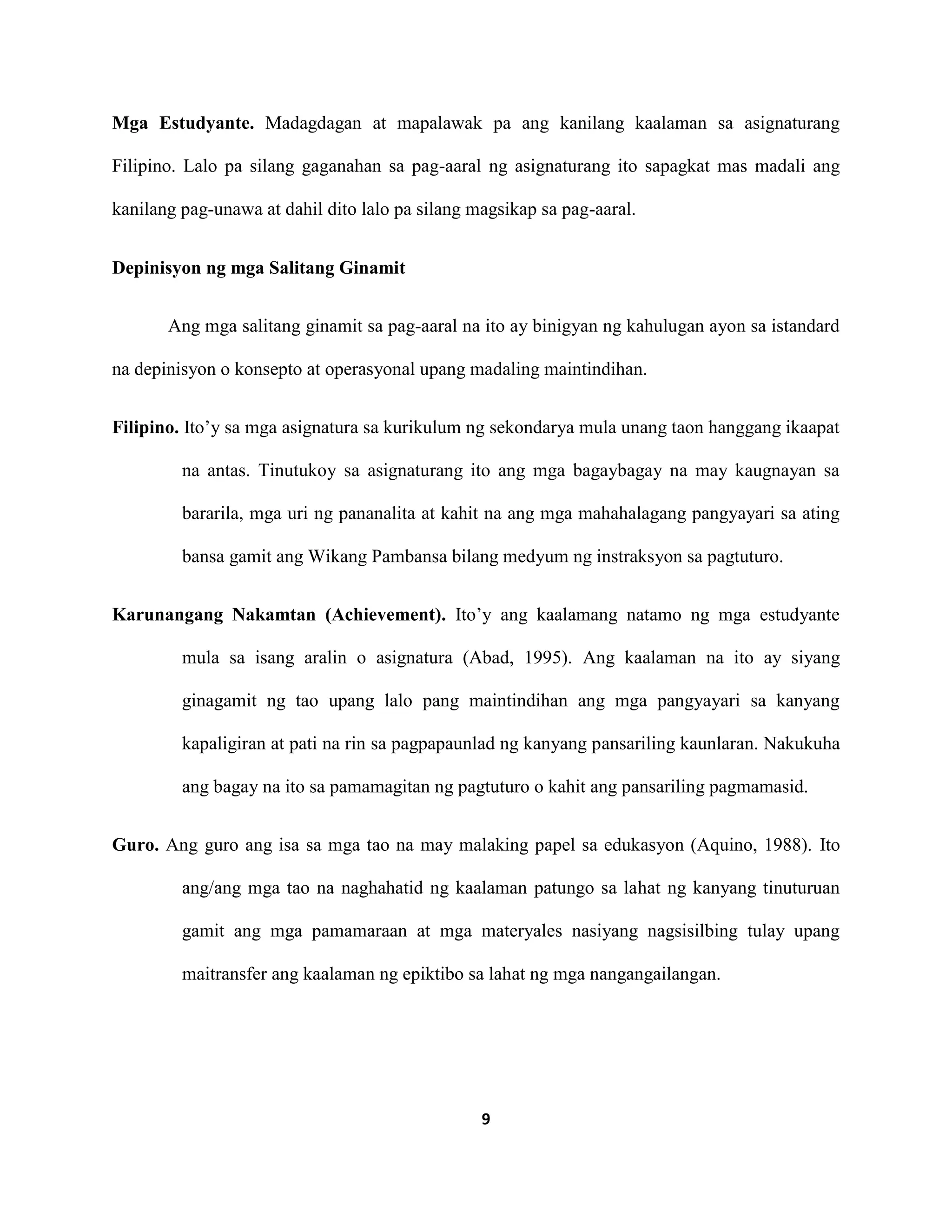 Research paper in filipino | PDF