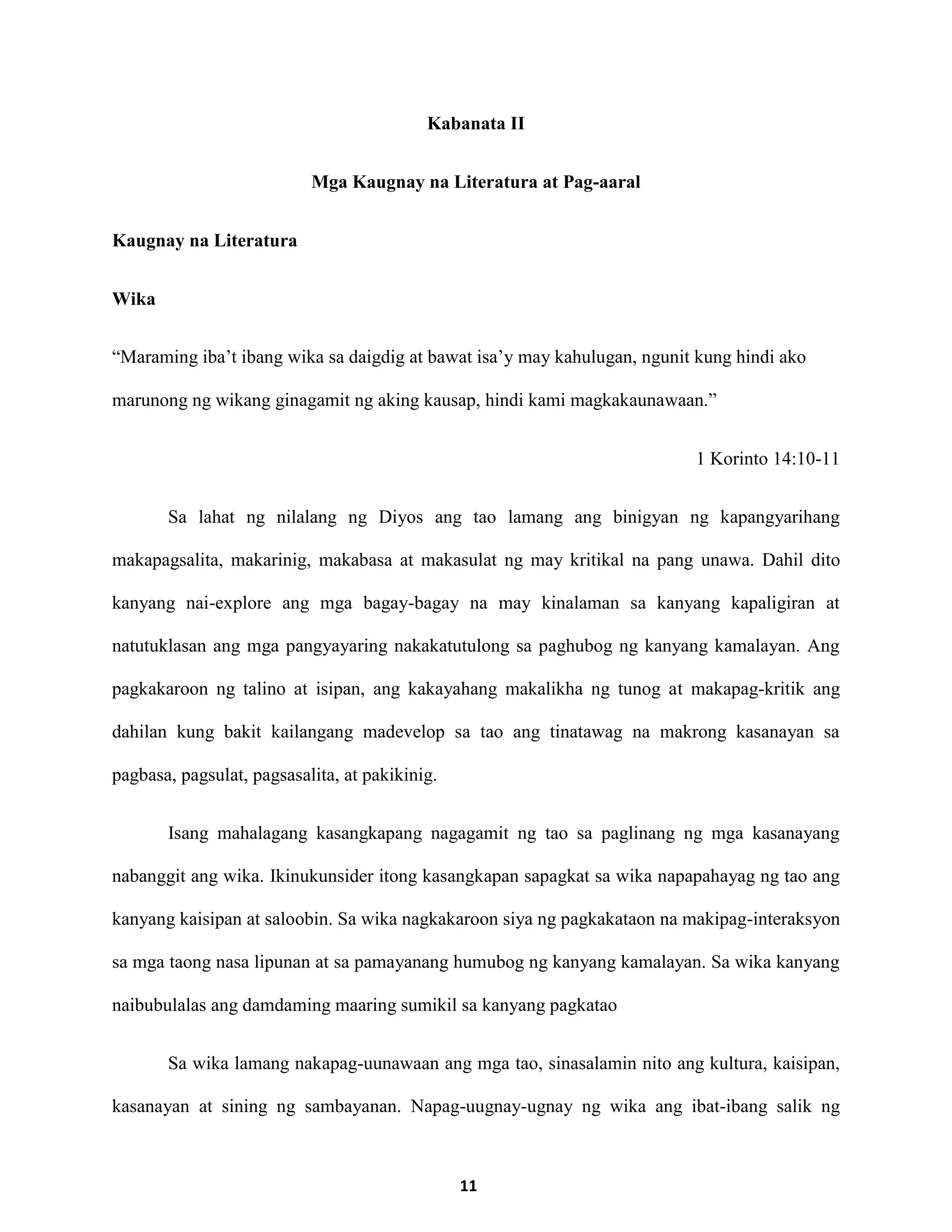 Research paper in filipino | PDF
