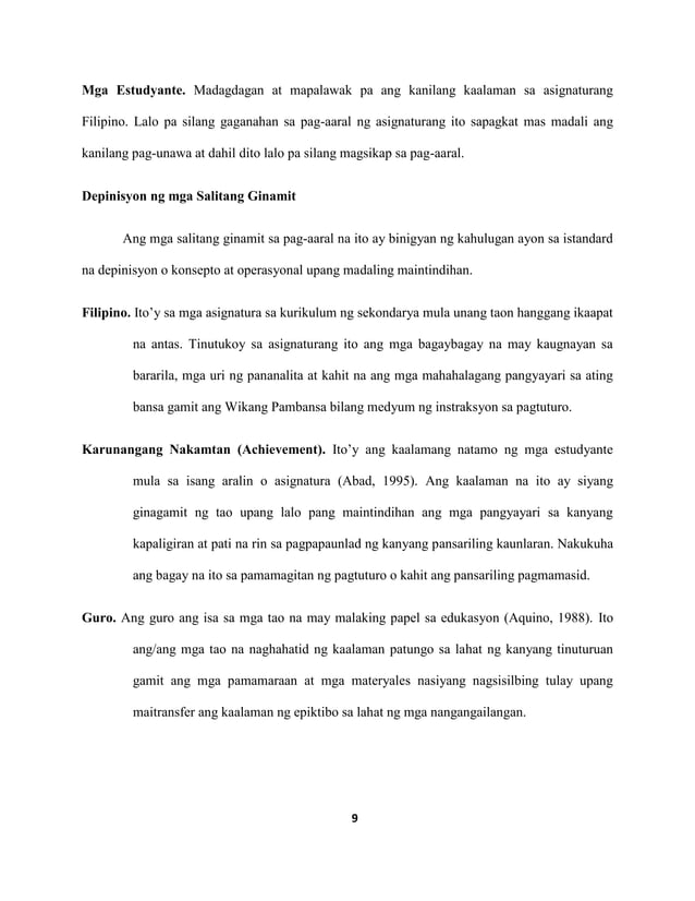 Research paper in filipino | PDF