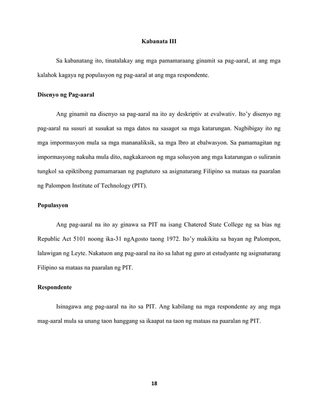 Research paper in filipino | PDF