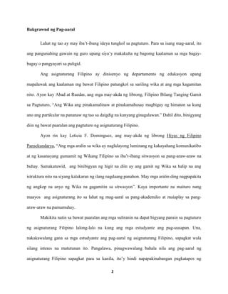 Research paper in filipino | PDF
