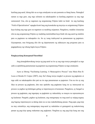 Research paper in filipino | PDF