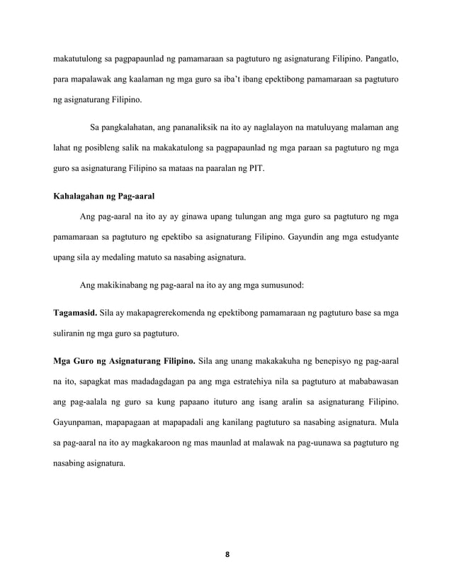 Research paper in filipino | PDF