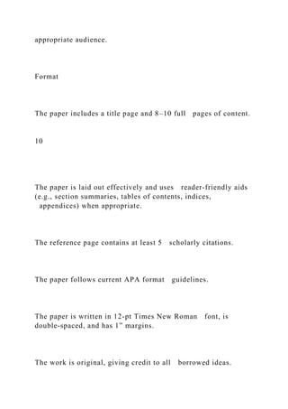 Research Paper InstructionsFor your Research Paper, you will.docx