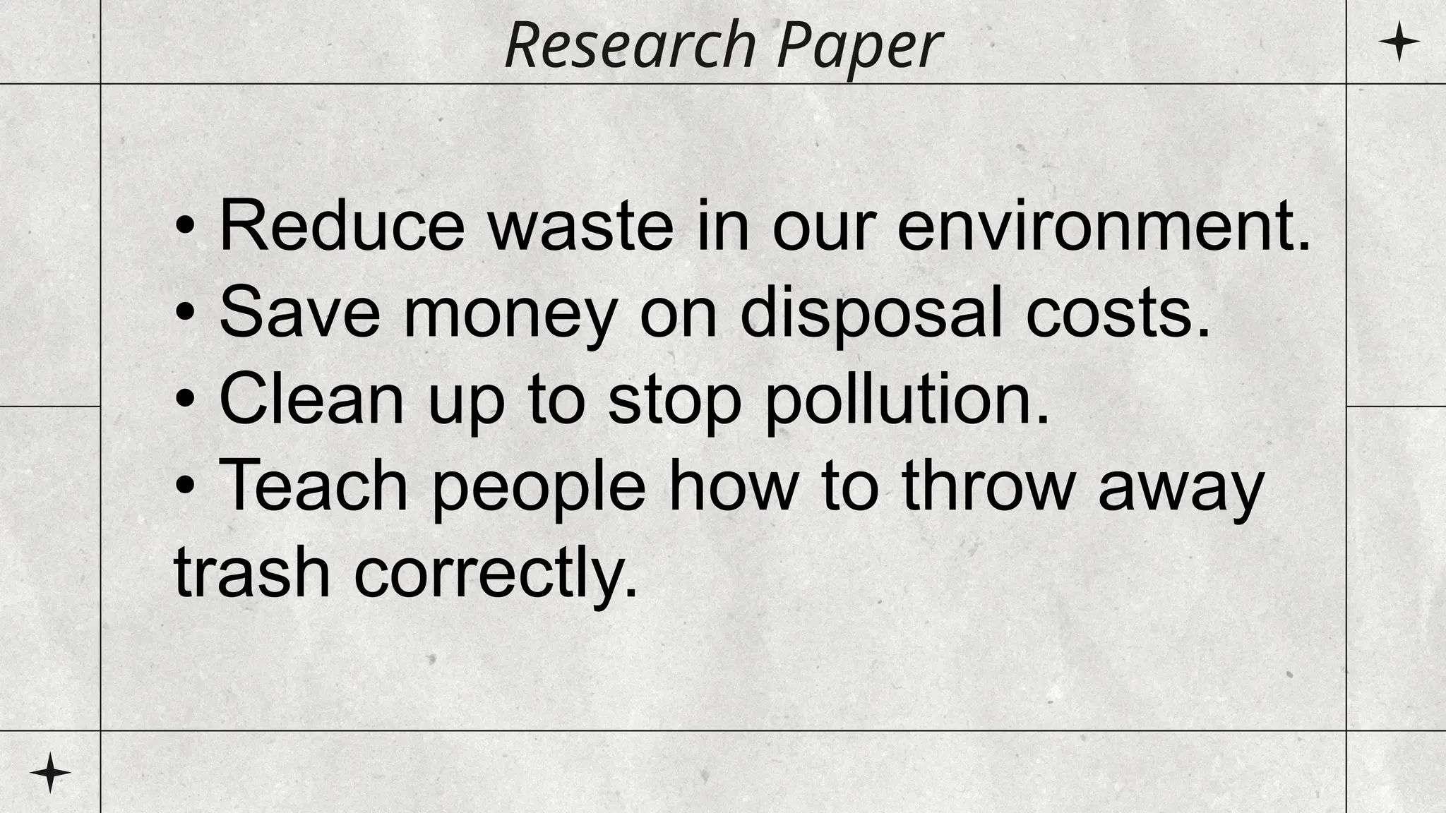 Proper garbage disposal study of Grade 10 students | PPTX