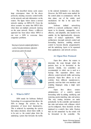 Research paper ( MPLS as a Software-Defined Network ) | DOCX | Computer Networking | Computing
