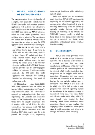 Research paper ( MPLS as a Software-Defined Network ) | DOCX | Computer Networking | Computing