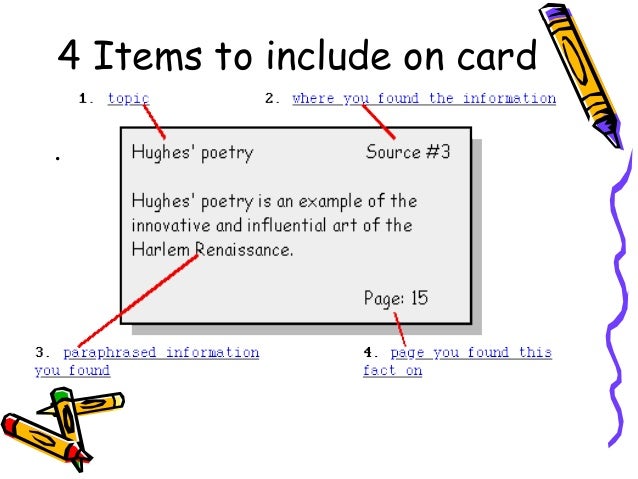 Research Paper Notecards