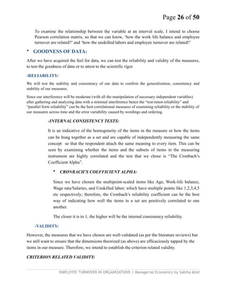 Research paper on Employee turnover in organizations | PDF