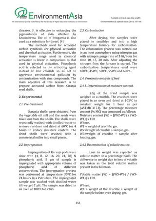 Adsorbent preparation from Karanja seed shells | PDF