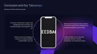 Blockchain Technology in Supply Chain Management: Enhancing ...