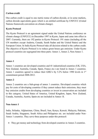 Research paper on carbon credit | PDF