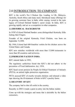 Research paper on kfc | DOCX