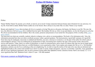 Research Paper On Mother Nature | PPT