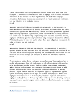 Research paper on performance appraisal | PDF