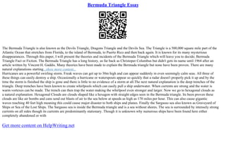 Research Paper On The Bermuda Triangle | PDF