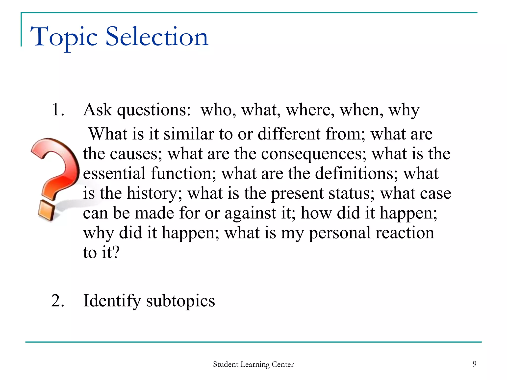 Research Paper Writing Process | PPT