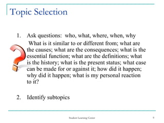 Research Paper Writing Process | PPT